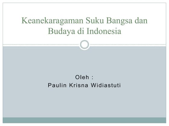 power point keanekaragaman budaya di indonesia | PPTX