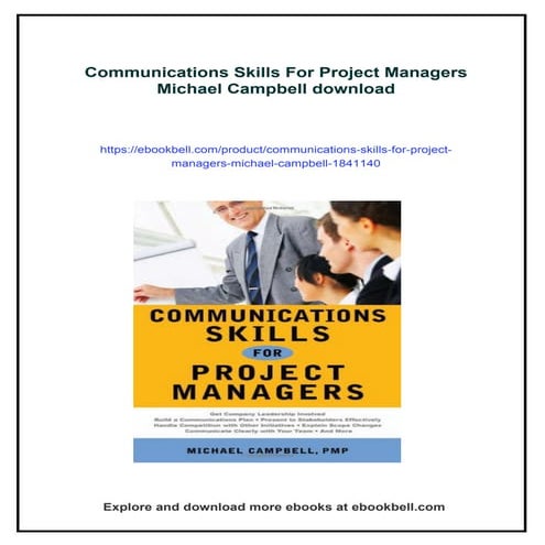 Communications Skills For Project Managers Michael Campbell | PDF