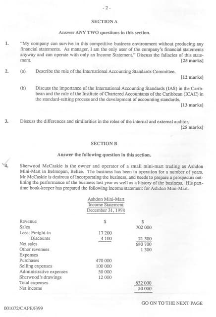 Information Technology CSEC~January 2019 P1 (1). Past Paper | PPT