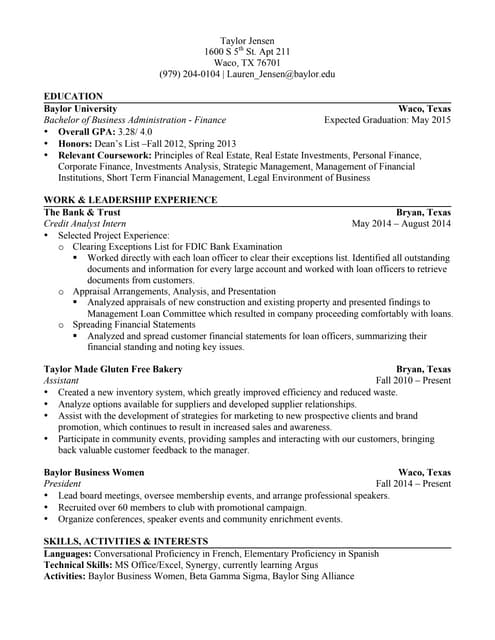 Dalton Dowdy Current Resume | DOCX | Business | Business and Finance