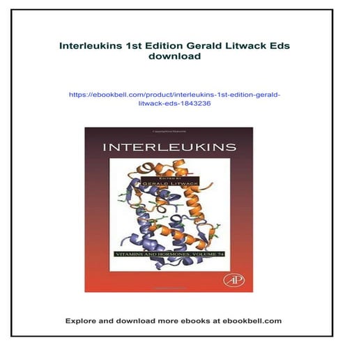 Interleukins 1st Edition Gerald Litwack Eds | PDF