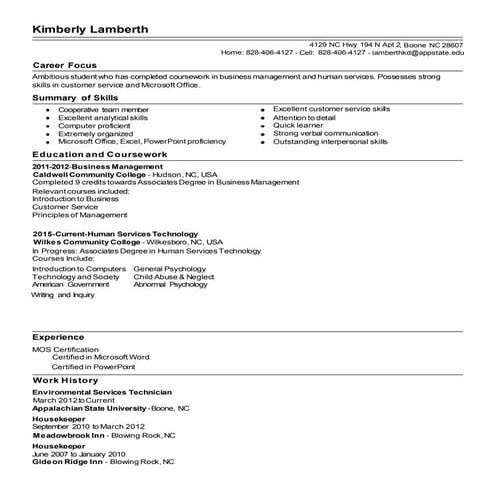 Kimberly Lamberth Resume 1 (1) | DOCX
