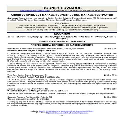 Construction Project Manager_RE | PDF