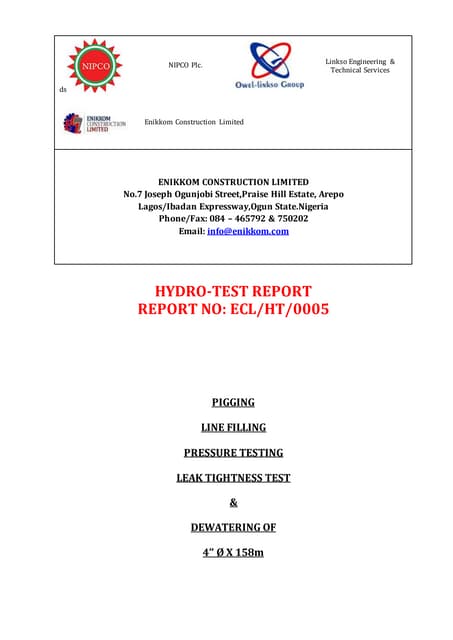 Piping sample report | PDF