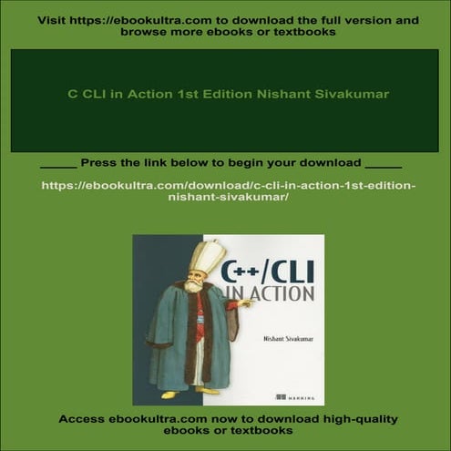 C CLI in Action 1st Edition Nishant Sivakumar | PDF