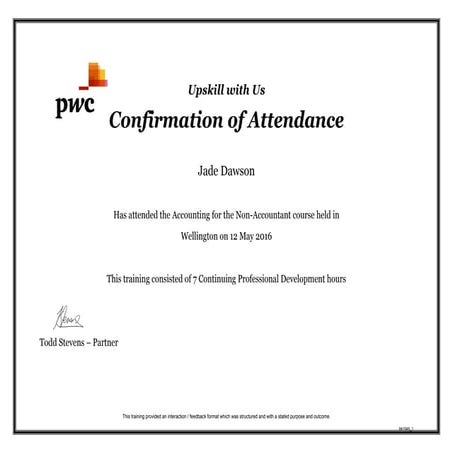 Certificate - PWC | PPT