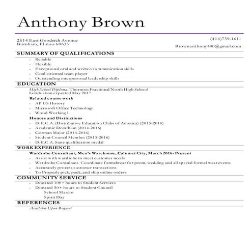 My Resume | DOCX