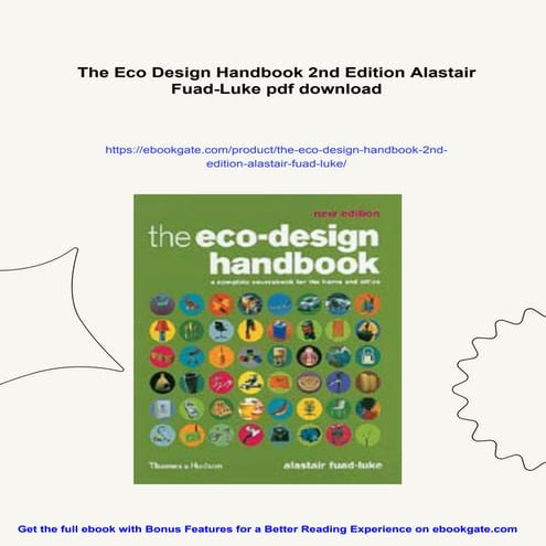 The Eco Design Handbook 2nd Edition Alastair Fuad-Luke | PDF