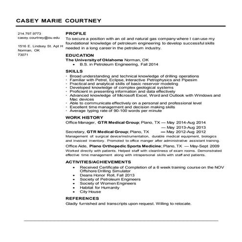 Casey's Resume | PDF
