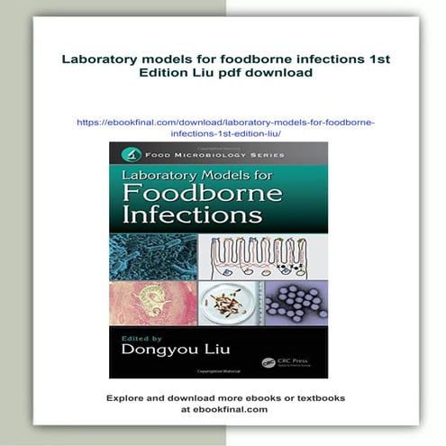 Laboratory models for foodborne infections 1st Edition Liu | PDF