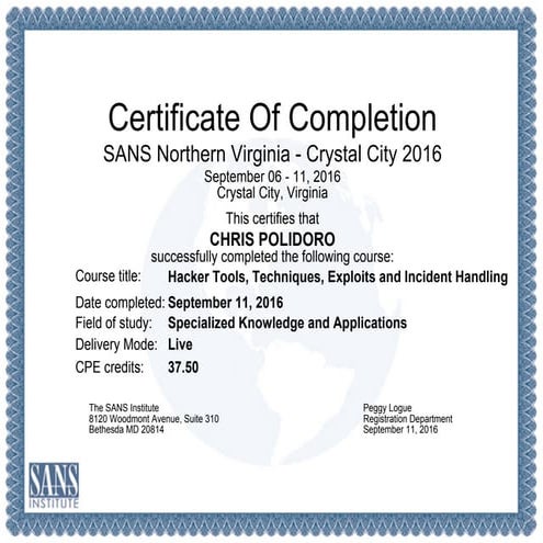 SANS_504Cert | PPT