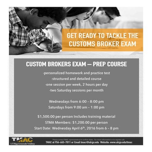 Customs-Broker-Exam-Flyer | PDF