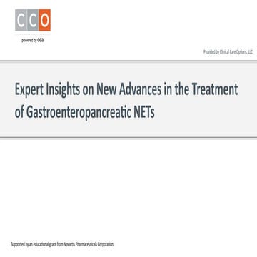 Pancreatic Neuro endocrine tumors GEP NETs | PPTX