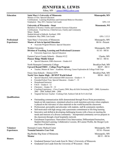 Elizabeth Leonhardt resume | PDF