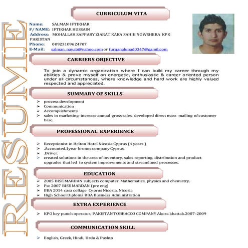 Cv-salman-iftikhar-new | DOCX