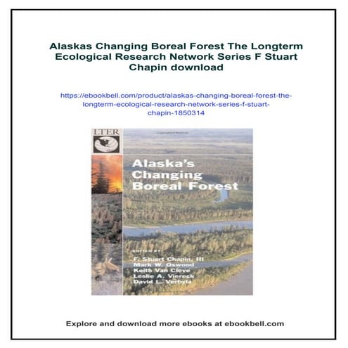 Alaskas Changing Boreal Forest The Longterm Ecological Research Network Series F Stuart Chapin | PDF