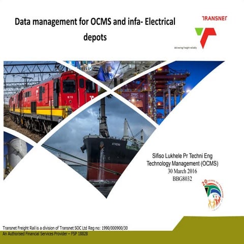 Data management for OCMS and infra-electrical depots | PDF