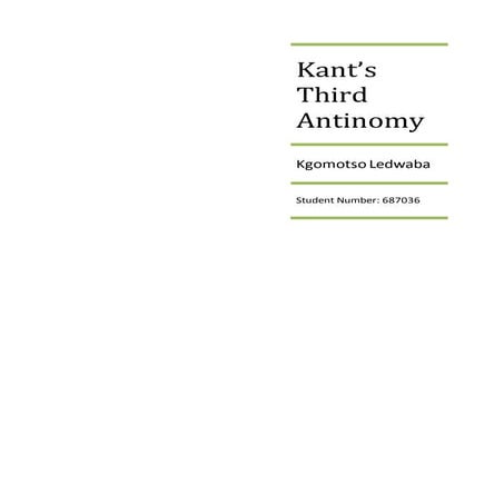 Antinomies | DOCX | Physics | Science