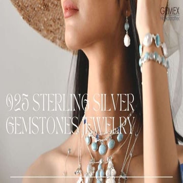 925 Sterling Silver Gemstones Jewelry.pptx