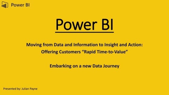 Microsoft Power BI | Brief Introduction | PPT | PPTX