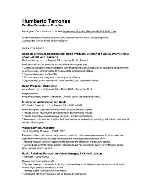 Derek Pearson Resume | PDF