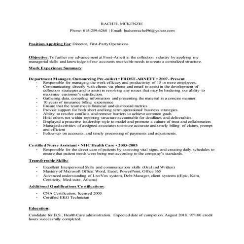 Patricia Anderson Resume | DOC
