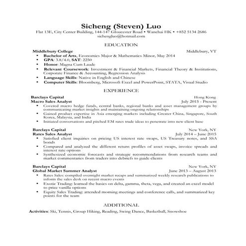 LSC Resume | PDF