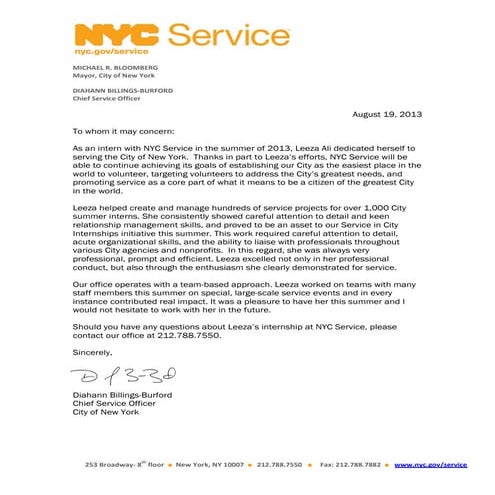 Office.Of.Mayor.Bloomberg.Leeza.Ali.Letter.of.Reference | PDF