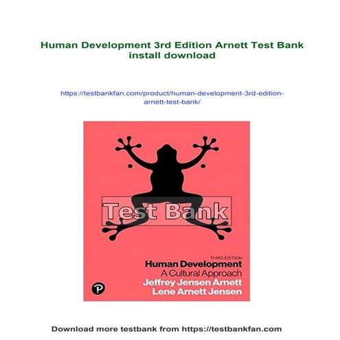 Human Development 3rd Edition Arnett Test Bank | PDF