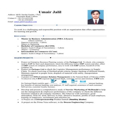 Saqib CV | DOC