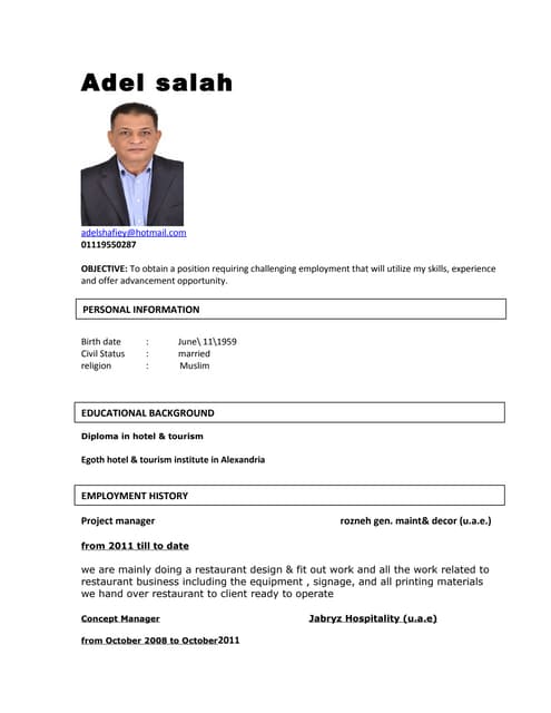 Mahmoud Adel CV | PDF