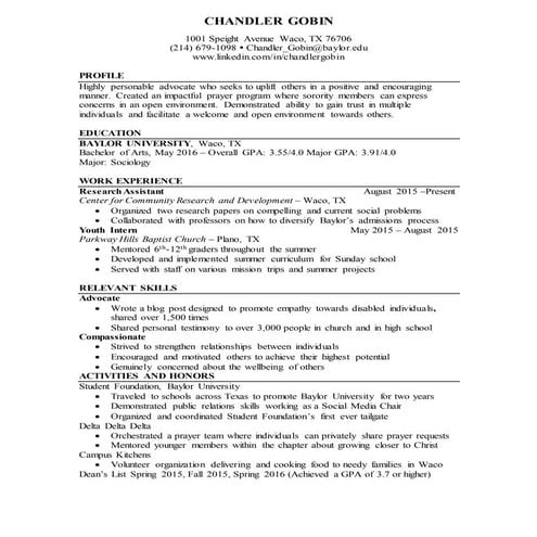 Official Resume | PDF