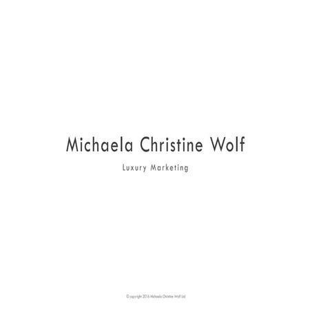 Lecturing and Training Progamme by Michaela Christine Wolf | PDF