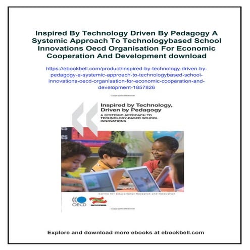 Inspired By Technology Driven By Pedagogy A Systemic Approach To ...