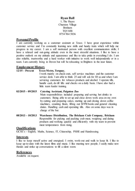 Josh's CV | PDF