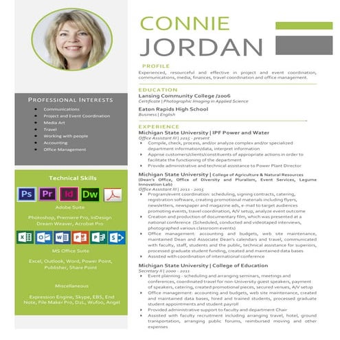 Connie Jordan Resume | PDF