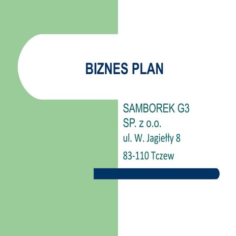 Biznes plan | DOCX