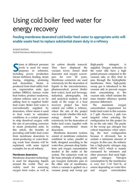 A case study on Process Condensate Stripper in Ammonia Plant by Prem ...