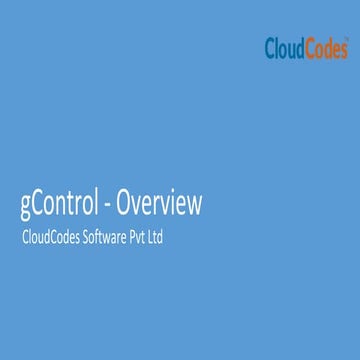 gControl_Overview | PDF