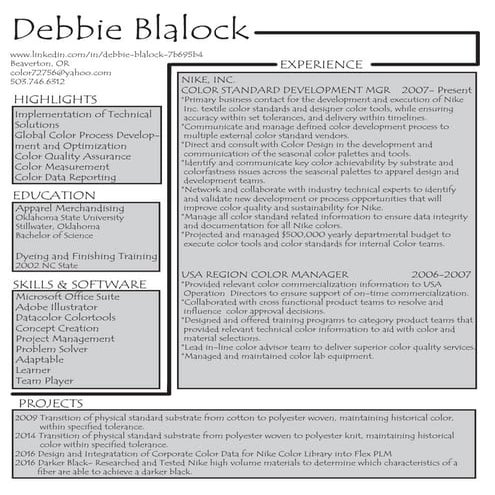 DebbieBlalockResume | PDF