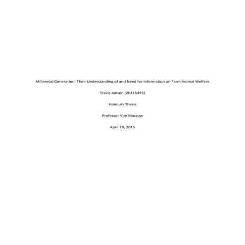 Travis Jansen Honours Thesis | PDF