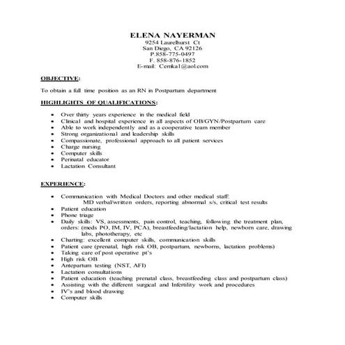Resume Postpartum 2016 | DOCX