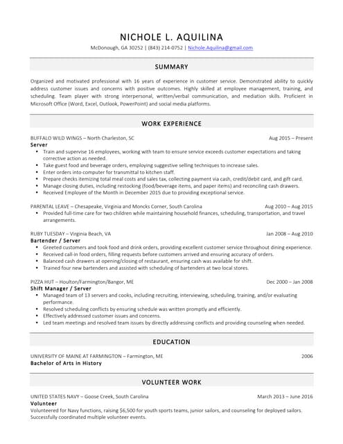 Events Coordinator-Recreation Assistant Resume | PDF