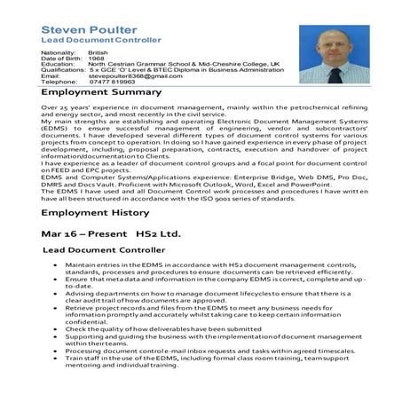 Document Controller Resume | DOC