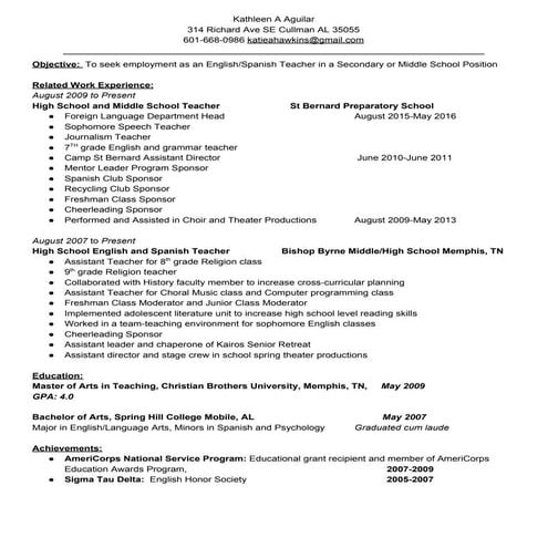2016 Resume Pdf