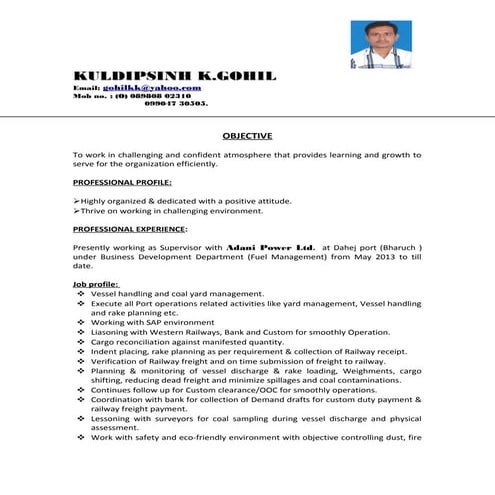 Kuldip -Resume | DOC
