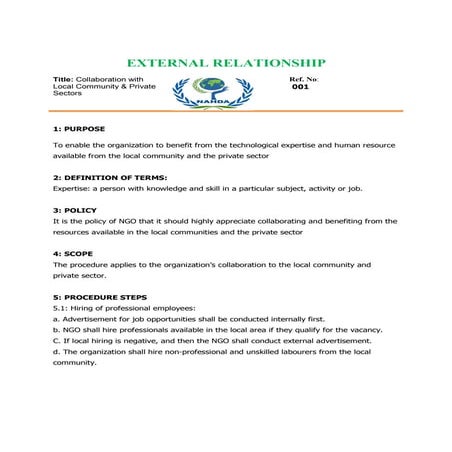 external relationship | PDF