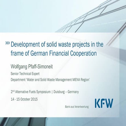 16_W. Pfaff-Simoneit_KfW Development Bank_Development of solid waste ...