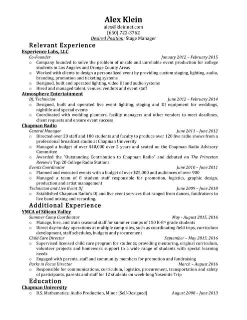 Resume | PDF
