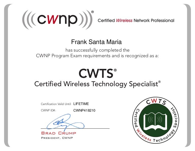 CWTS Certification